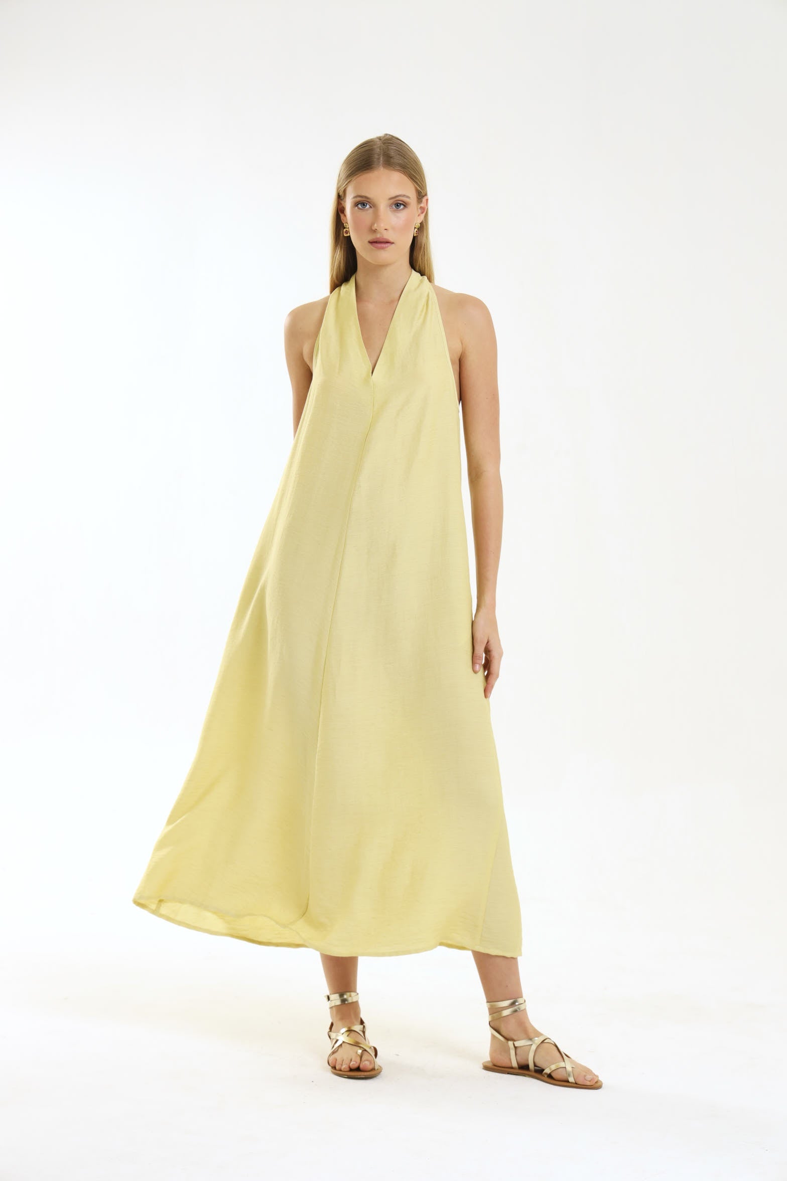 HALTER MAXI / MISTED MARIGOLD – MUZE
